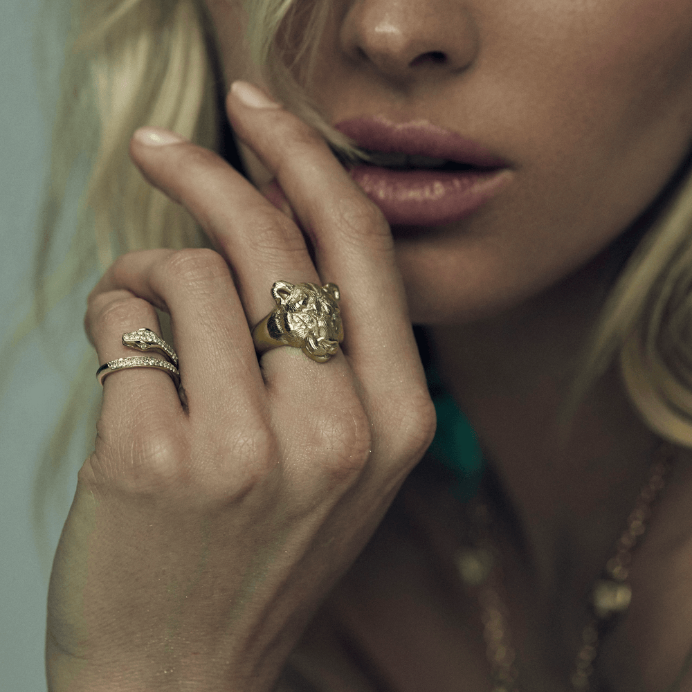 18k Lady Lioness Ring – Logan Hollowell