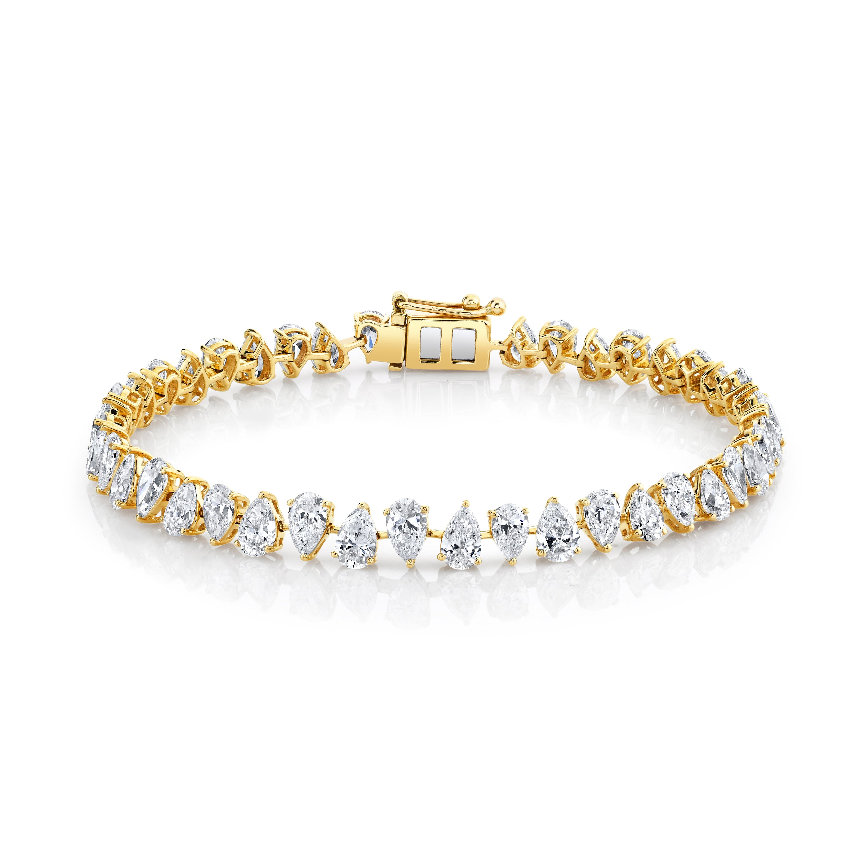 Reverse Water Drop Diamond Tennis Bracelet – Logan Hollowell