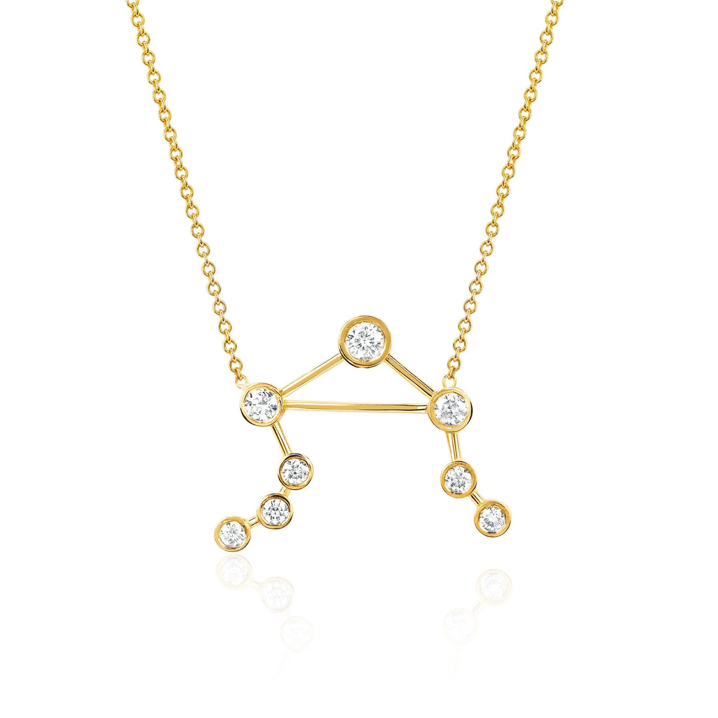 Libra Diamond Constellation Necklace – Logan Hollowell