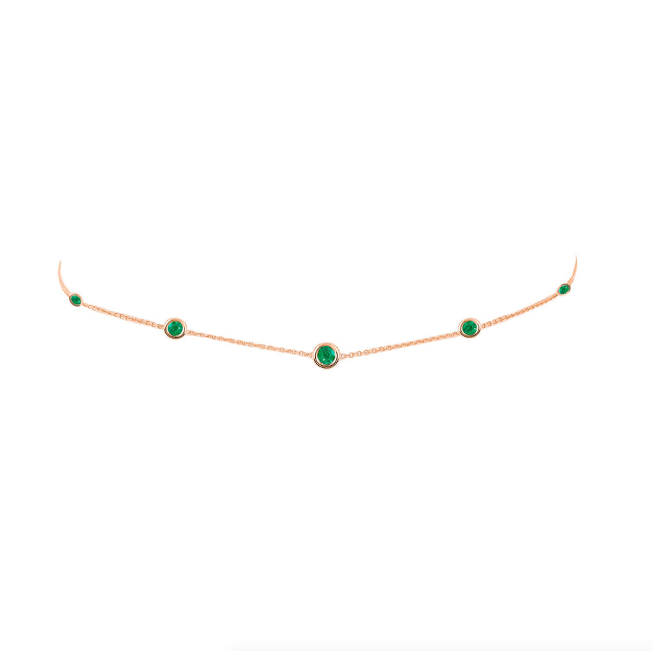 5 Emerald Orbit Bezel Choker – Logan Hollowell