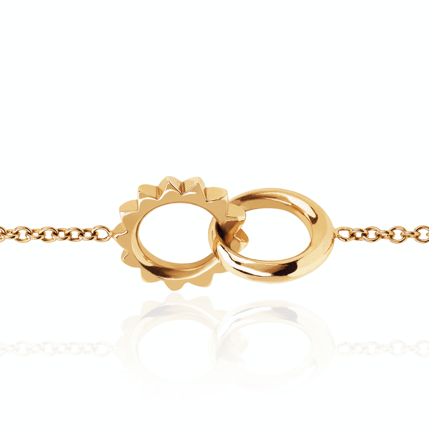 Interlocking Unity Solid Gold Bracelet – Logan Hollowell